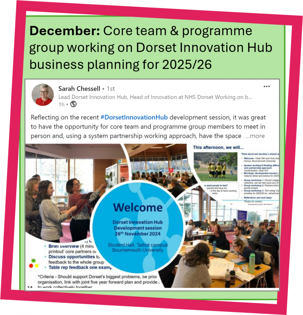 Dorset Innovation Hub: Reflections on 2024 - Innovation